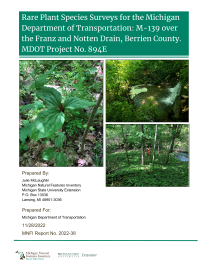 Reports - Michigan Natural Features Inventory