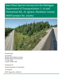 Reports - Michigan Natural Features Inventory